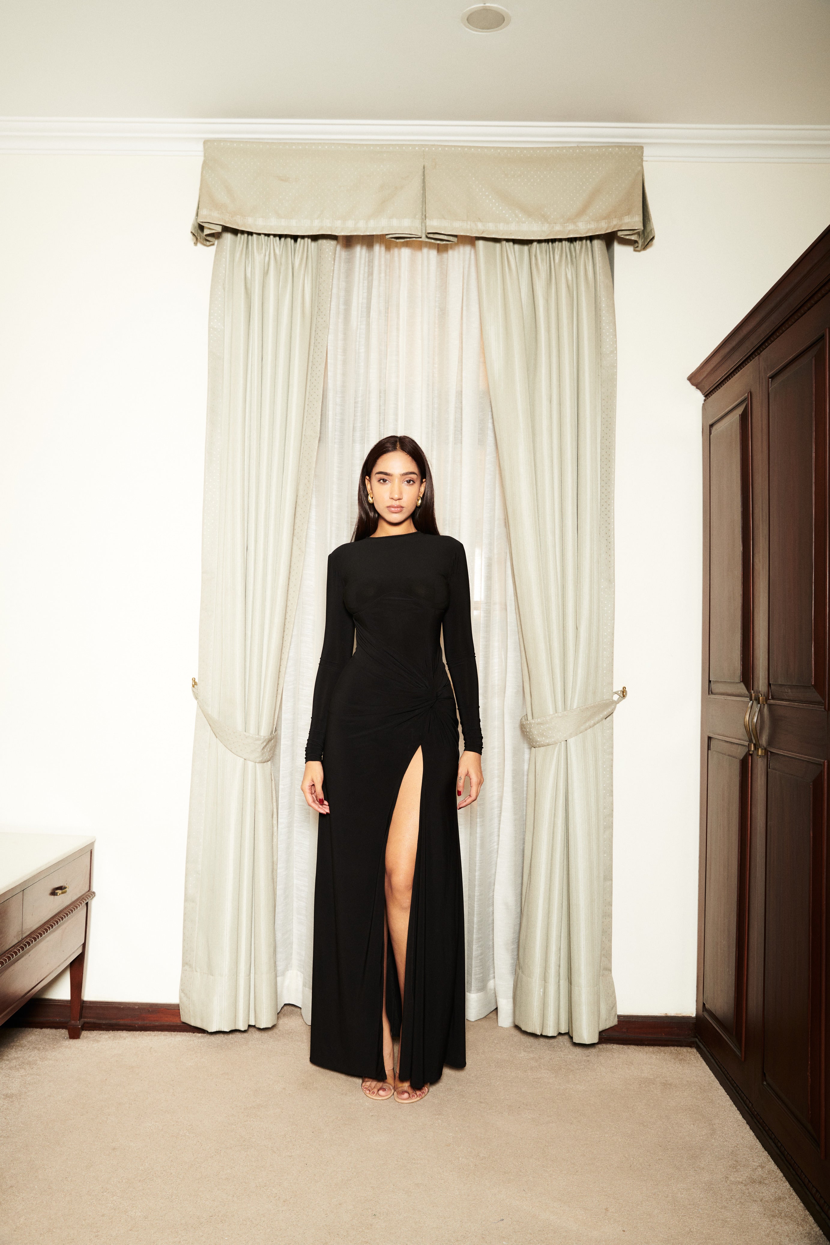 BLACK CORSETRY DRESS – LabelAnkitaJain