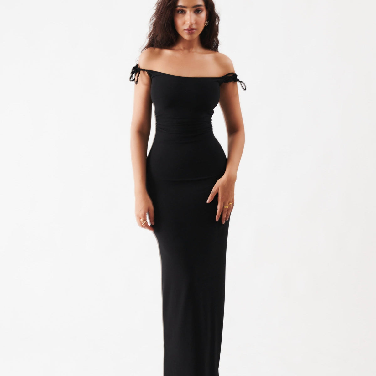 BLACK CORD DRESS – LabelAnkitaJain