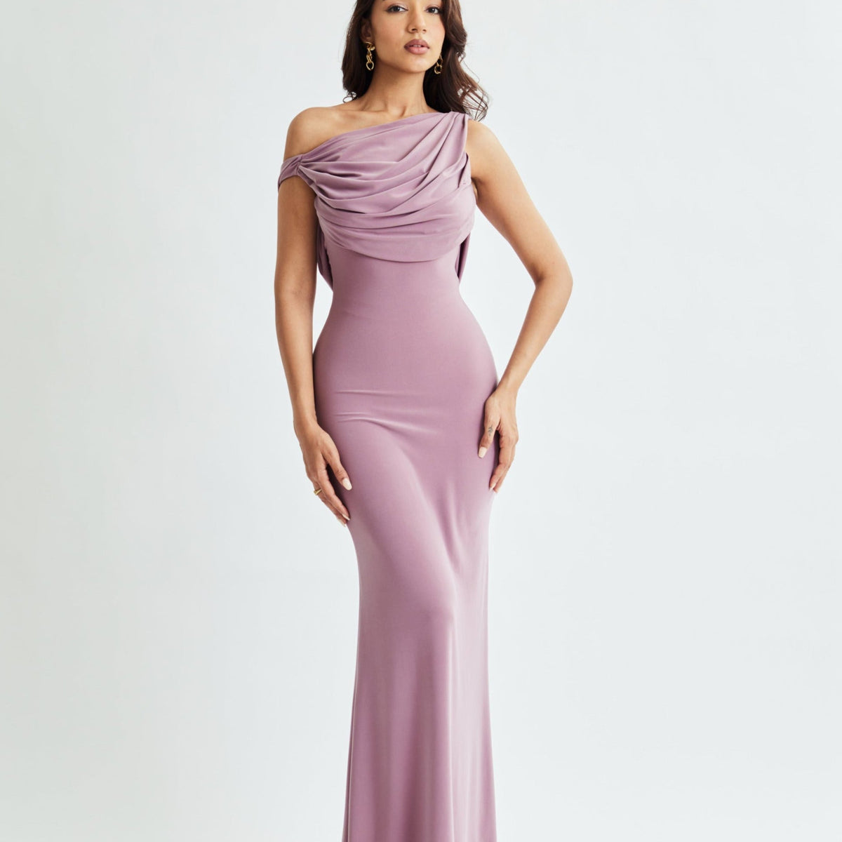 ORCHID DRAPED DRESS – LabelAnkitaJain