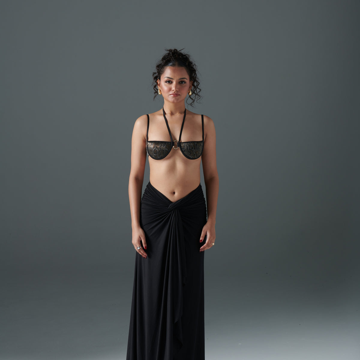 SERPENT DRAPED SET – LabelAnkitaJain