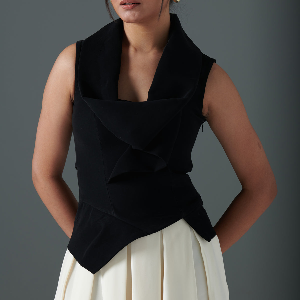 WRAP COLLAR TOP – LabelAnkitaJain